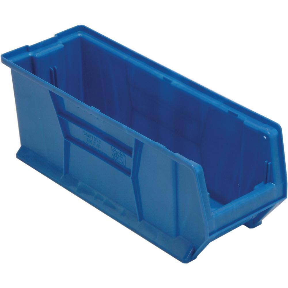 QUANTUM STORAGE SYSTEMS 24 in. Hulk 16.20 qt. Stack Bin in Blue (6-Pack ...