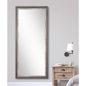 BrandtWorks Large Rectangle Weathered Gray/Blue Contemporary Mirror (50 ...