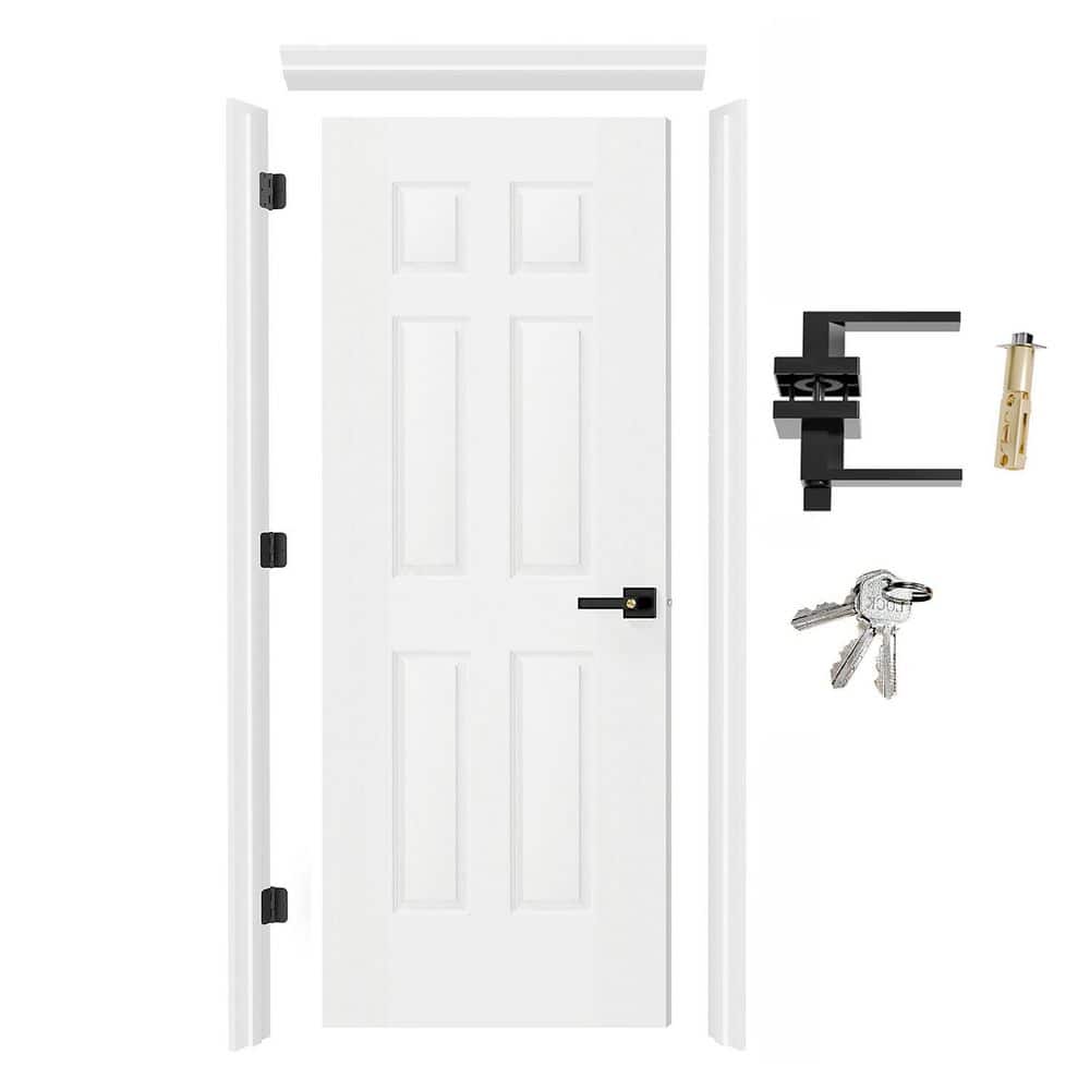 Reviews for TENONER 24 in. x 80 in. 6 Panel Hollow Core MDF Interior ...
