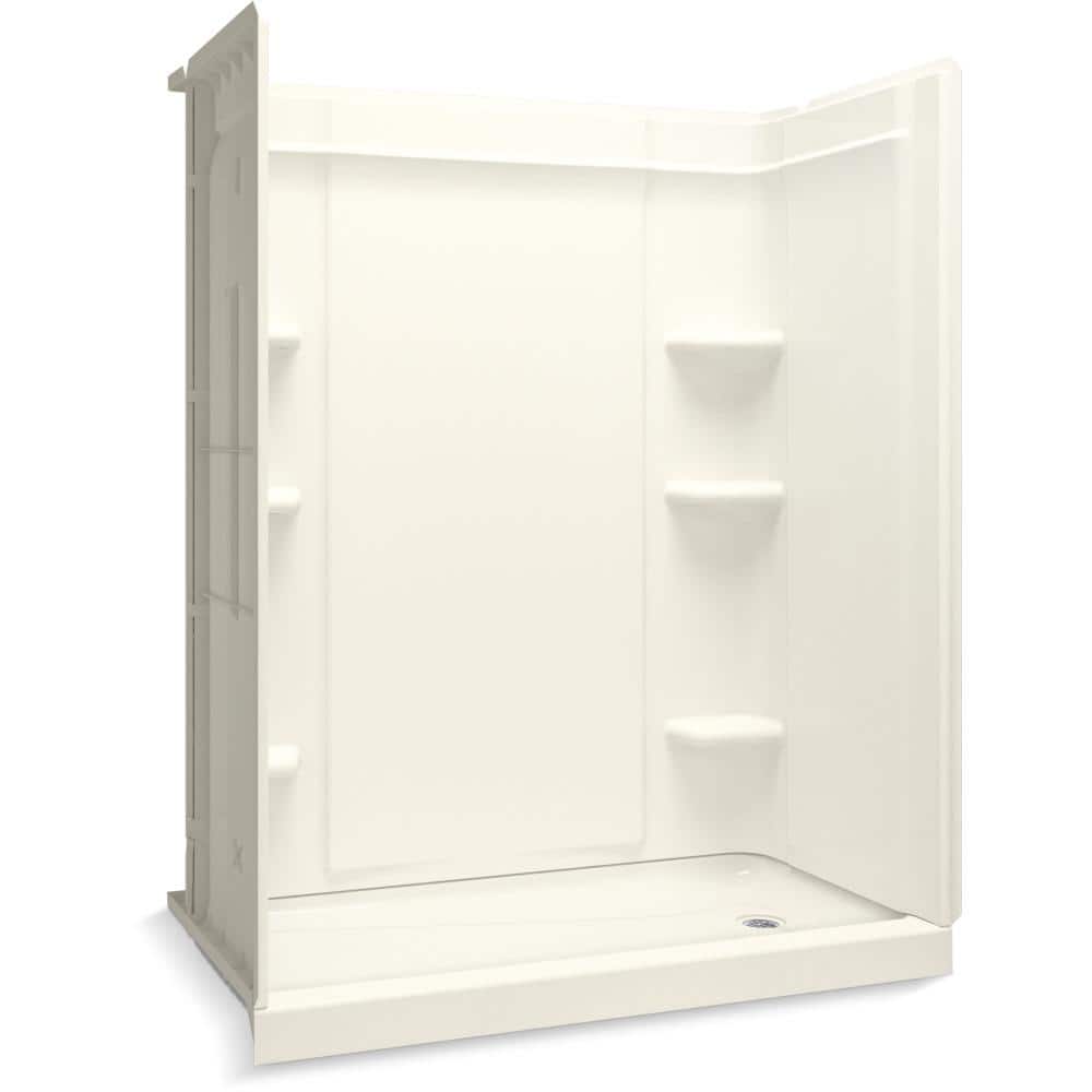 KOHLER Medley 60 in. W x 76.75 in. H 4-Piece Glue up Vikrell Alcove ...