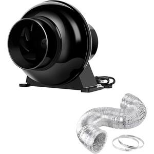 iPower 12 in. 1060 CFM Duct Inline HVAC Exhaust Blower Ventilation Fan ...