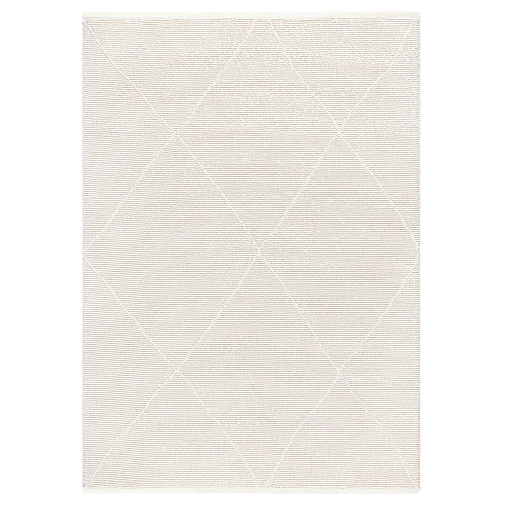 TOWN & COUNTRY LIVING Luxe Tretta Contemporary Diamonds Ivory 8 ft. x ...