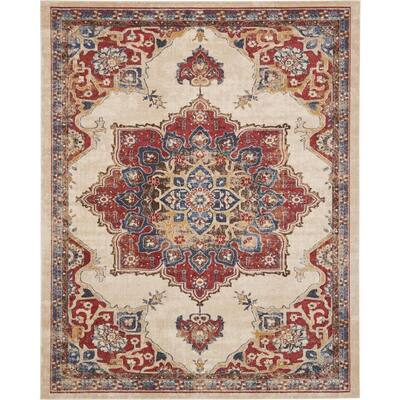 Unique Loom Utopia Helios Beige 4' 0 x 6' 0 Area Rug 3135337 - The Home ...