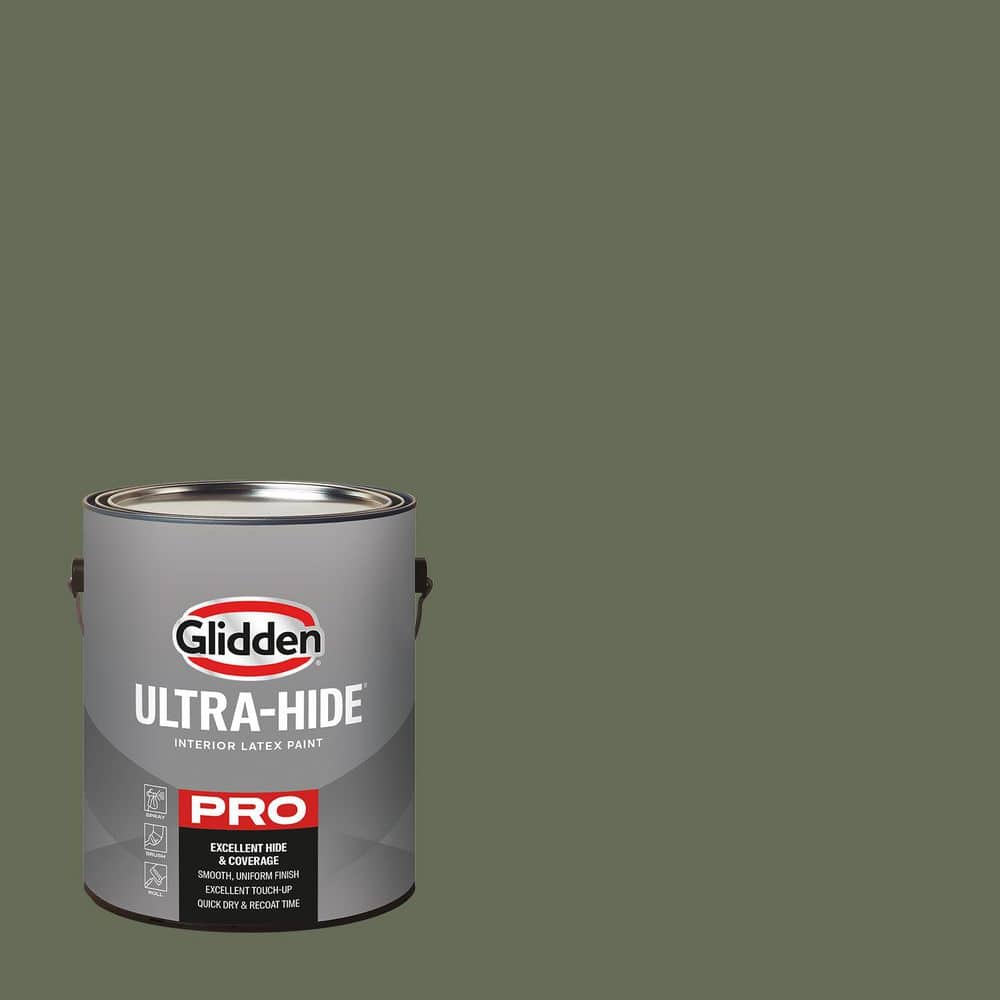 Glidden Ultra-Hide 1 gal. PPG1126-7 All About Olive Eggshell Interior ...