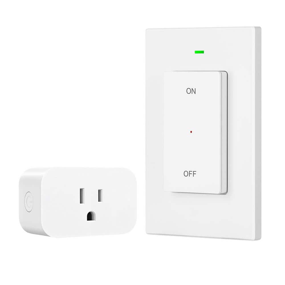 DEWENWILS Wireless Light Switch, Remote Control Outlet Wall Mounted ...