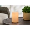 Hampton Bay 3 in. D x 4.5 in. H Fireglow Candle with 24 LED in White ...