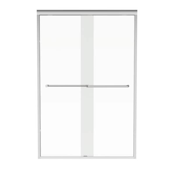 Getpro 44 in. - 48 in. W x 72 in. H Double Sliding Framed Alcove Shower ...
