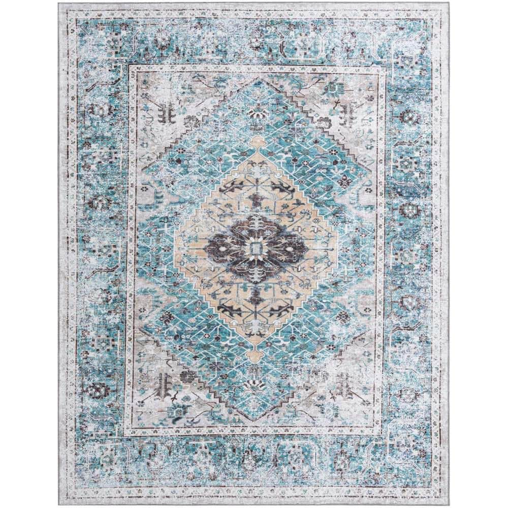 Unique Loom Yara Yash Seaglass 7 ft. 10 in. x 10 ft. Area Rug 3182175 ...