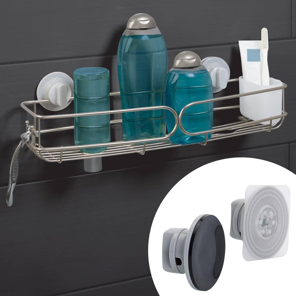 Zenna Home Power Grip Pro Rustproof Multi-Surface Dual Mount Long ...
