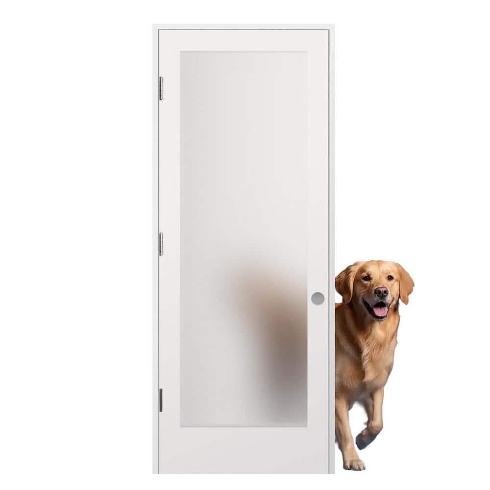 RESO 30 in. x 80 in. Right-Handed Solid Core White Primed Composite ...