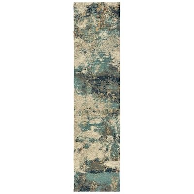 Home Decorators Collection Braxton Multi 4 ft. x 6 ft. Abstract Area ...
