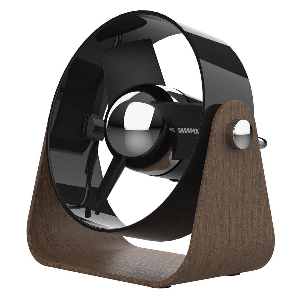 Sharper Image SBS1 USB Fan with 4.8 in. Soft Blades, 2 Speeds, Touch ...