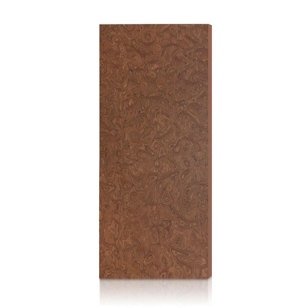 CALHOME 36 in. x 86 in. Dark Walnut Smooth Flush Hollow Core Veneer ...