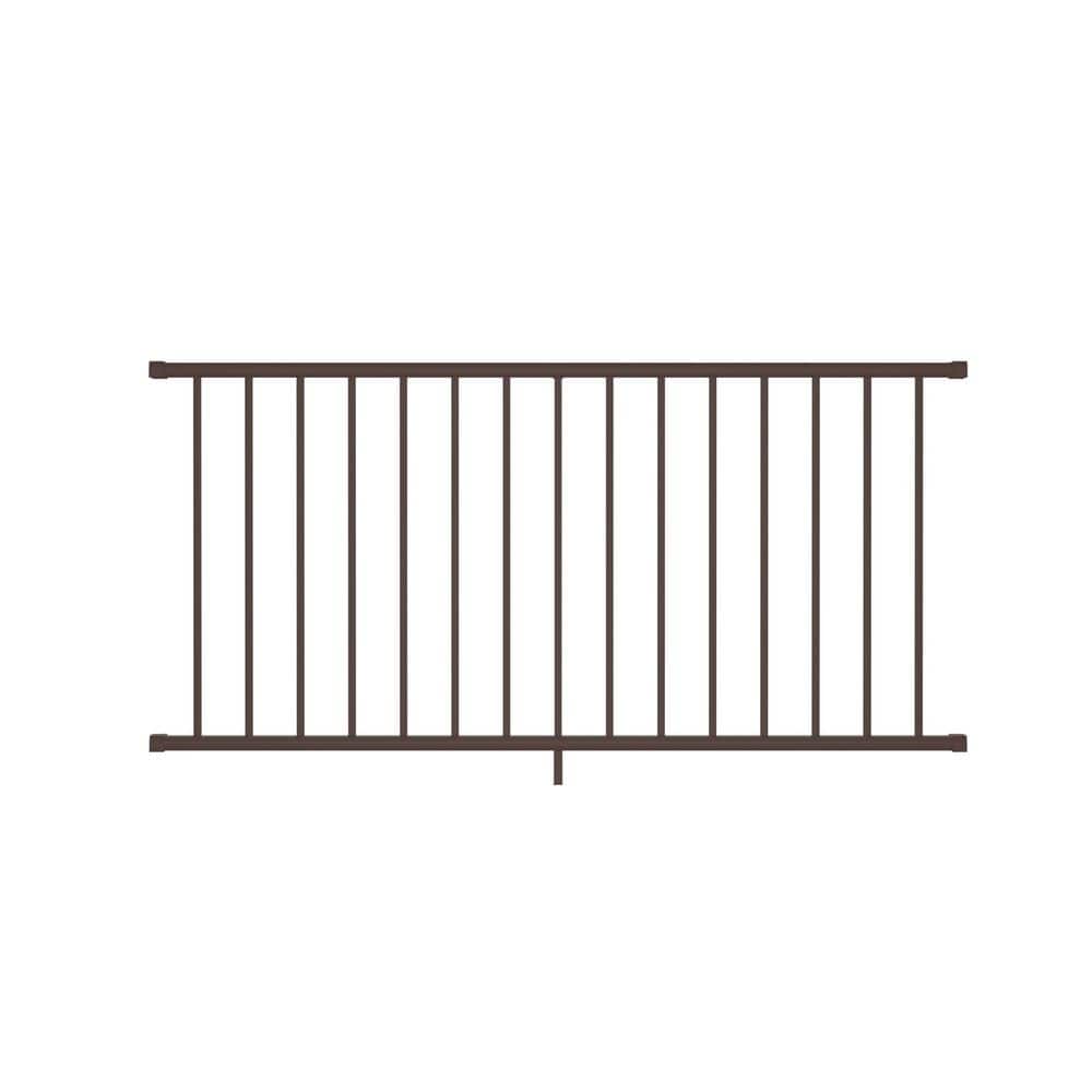 Deckorators Rapid Rail 6 ft. x 36 in. Weathered Brown Aluminum ...