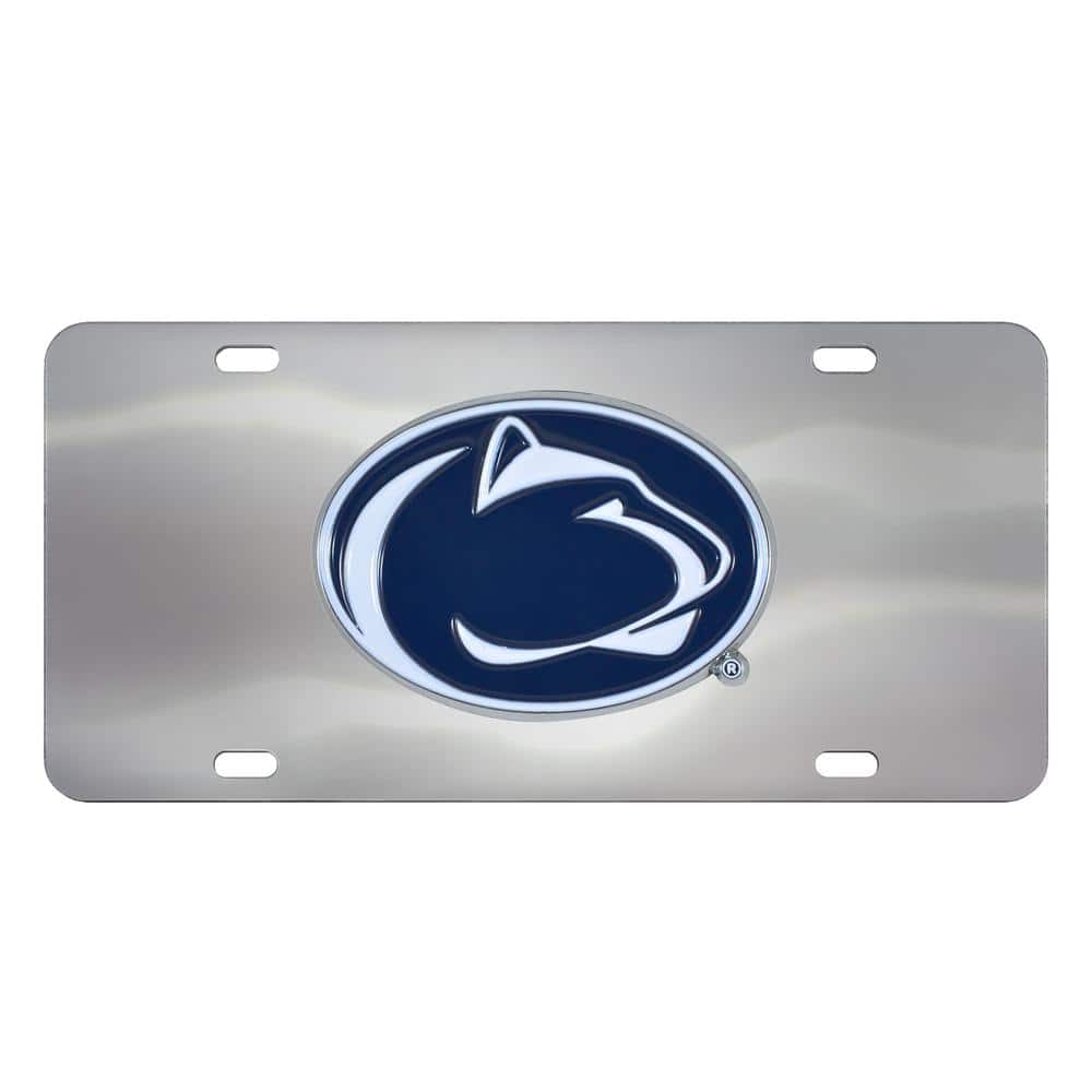 FANMATS 6 in. x 12 in. NCAA Penn State Stainless Steel Die Cast License ...