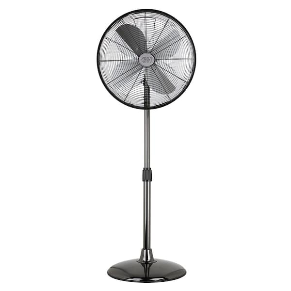 GOOD HOUSEKEEPING Retro 16 in. All-Metal Pedestal Stand Conference Room ...