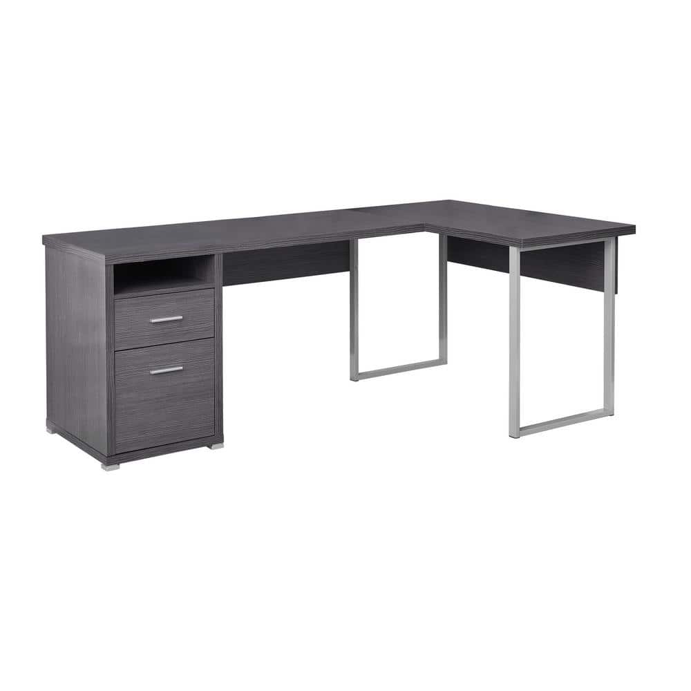 Grey Computer Desk HD7257 - The Home Depot