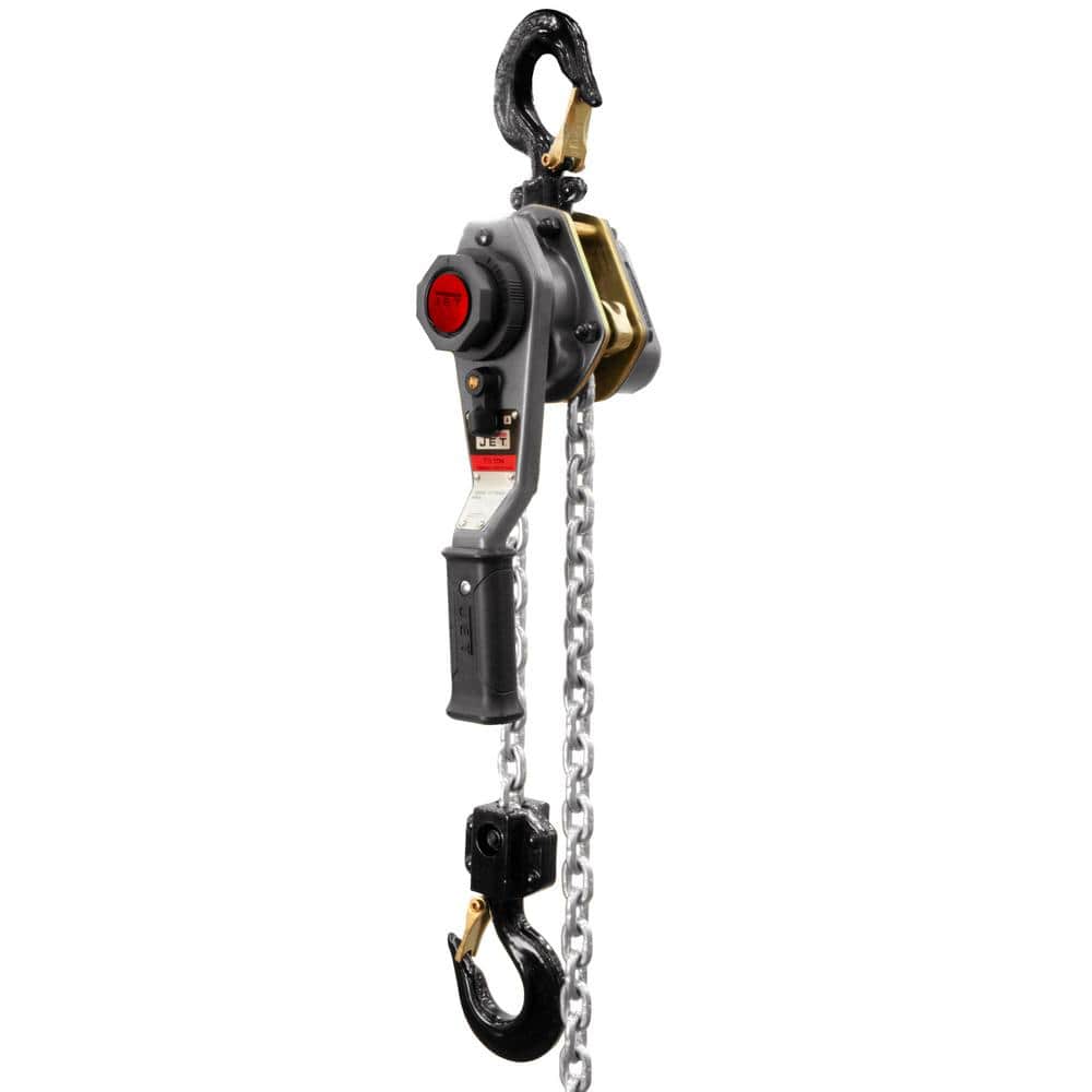 Jet JLH 1-1/2-Ton Lever Hoist with 15 ft. Lift and Overload Protection ...
