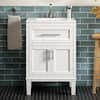 KOHLER Chesil 24in. Single Sink Freestanding White Bath Vanity with ...