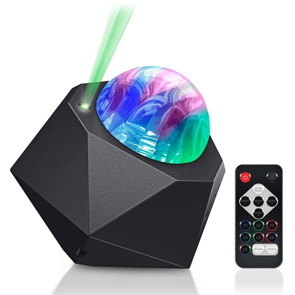 Multi-Color Sound Reactive USB Powered Galaxy Wave Projector Laser ...