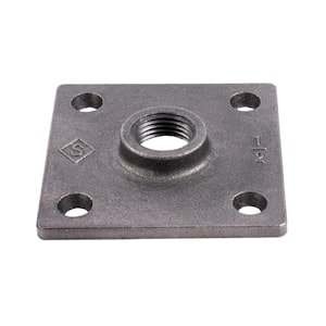 Southland 1 in. Black Malleable Iron Threaded Floor Flange 521-605HN ...