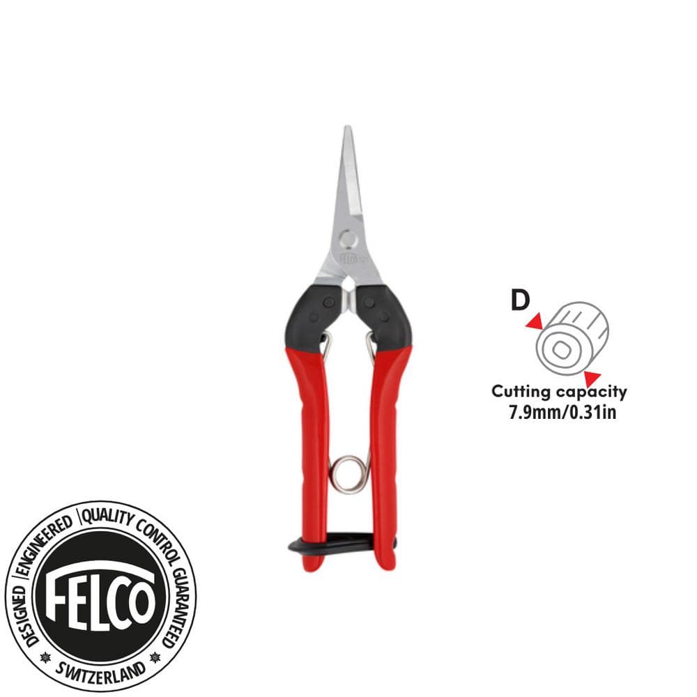 FELCO F 321 7 in. Snip with Bumpers Pruning Shears and Straight, High ...