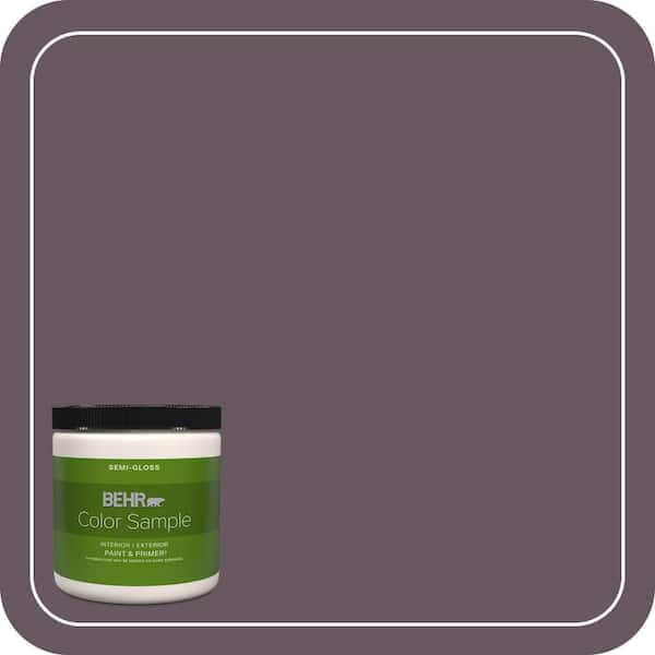BEHR PREMIUM PLUS 8 oz. #N100-6 Urban Legend Semi-Gloss Interior ...