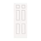 JELD-WEN 36 in. x 80 in. Colonist White Painted Textured Molded ...