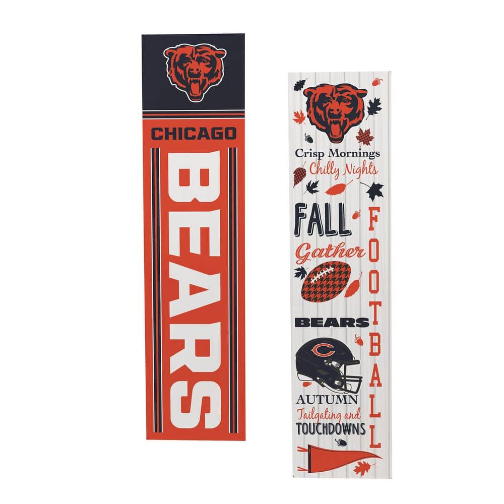 Evergreen 47 in. Double-Sided Leaner Fall Seasonal Porch Sign, Chicago ...