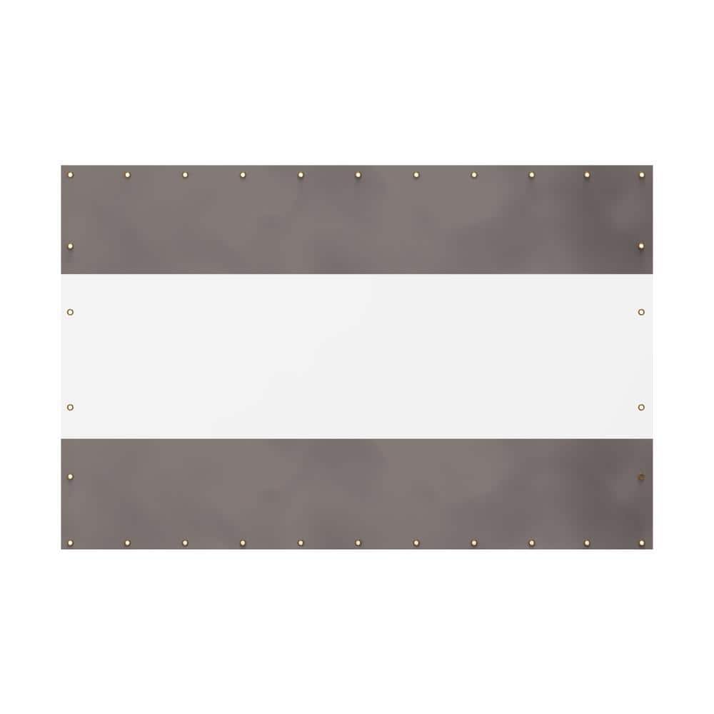 Otryad 8 ft. H x 12 ft. W Gray Heavy Duty Outdoor Clear Panel Curtain ...