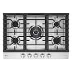 LG 30 in. Smart Gas Cooktop in Stainless Steel with 5 Burners CBGJ3027S ...