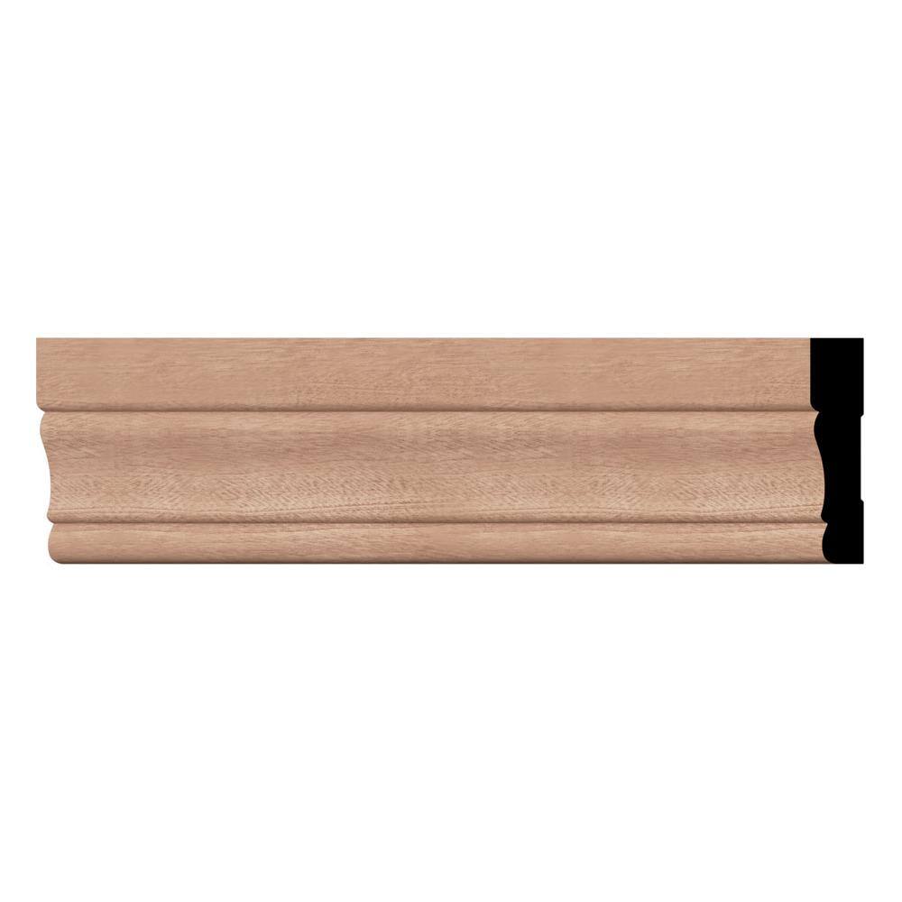 Ekena Millwork WM443 0.63 in. D x 3.25 in. W x 96 in. L Wood (Sapele ...