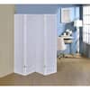Venetian Worldwide 68 in. Wide White 4-Panel Tile Design Room Divider ...