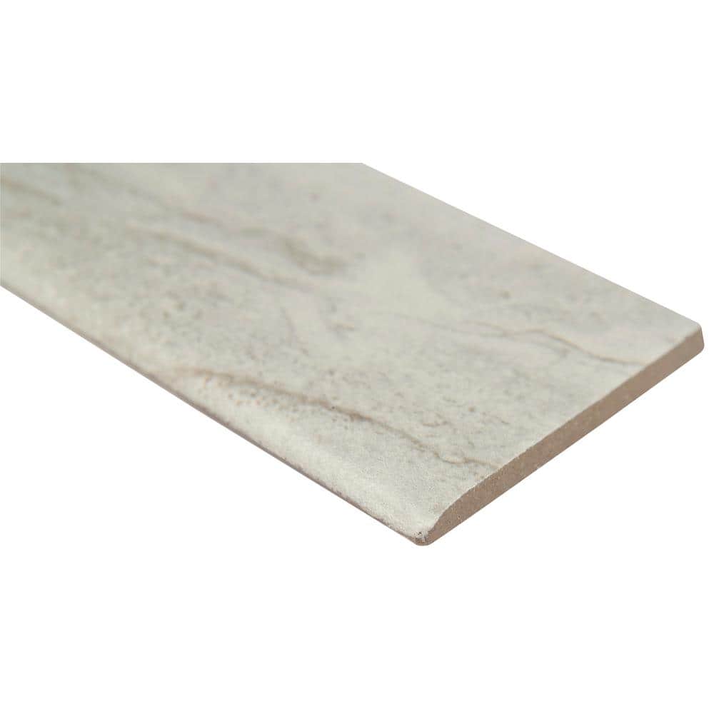 MSI Vigo Gris Bullnose 3 in. x 24 in. Matte Ceramic Wall Tile (20 lin ...