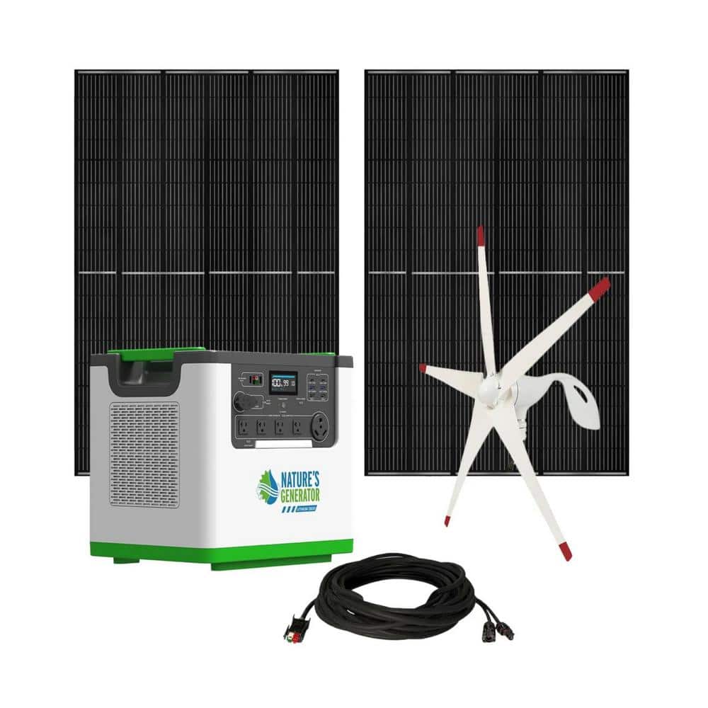 NATURE'S GENERATOR Lithium 3600-Watt Continuous/7200 Peak Push Button ...