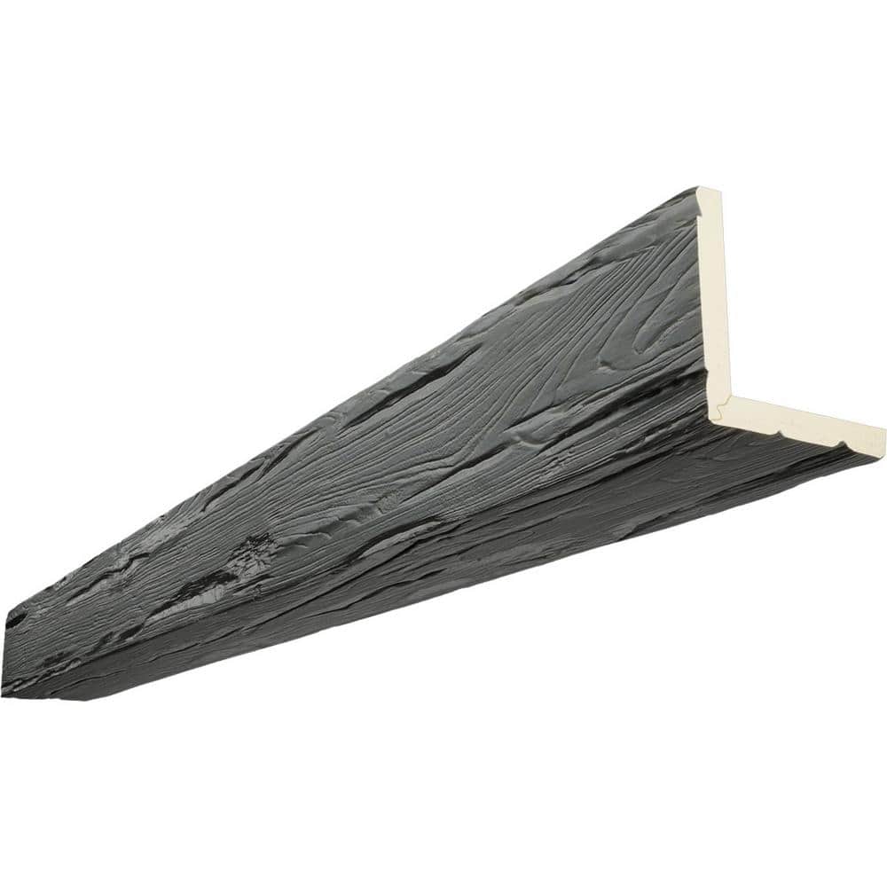 Ekena Millwork Endurathane 8 in. H x 4 in. W x 14 ft. L Riverwood Slate ...