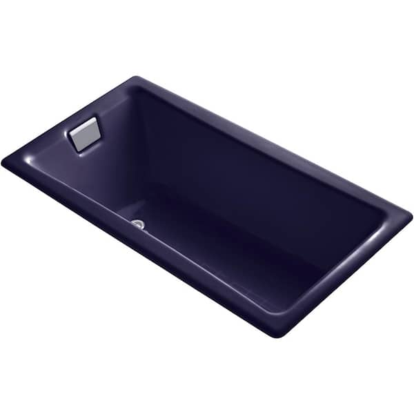 KOHLER Tea-for-Two 60 in. x 32 in. Soaking Bathtub with Reversible ...