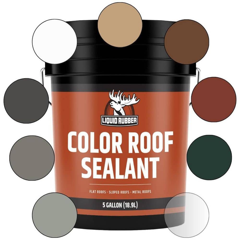 LIQUID RUBBER Color Sealant 5 Gal. Waterproof Coating for Masonry ...