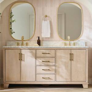 Home Decorators Collection Talmore 72 in. Double Sink Light Oak Bath ...