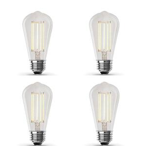 EcoSmart 60-Watt Equivalent B11 Dimmable E12 Candelabra Fine Bendy Filament LED Vintage Edison ...