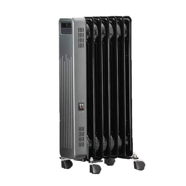 MANCO NEPTUEN LLC 1500-Watt 25 in. Electric Forced Air Portable Oil ...