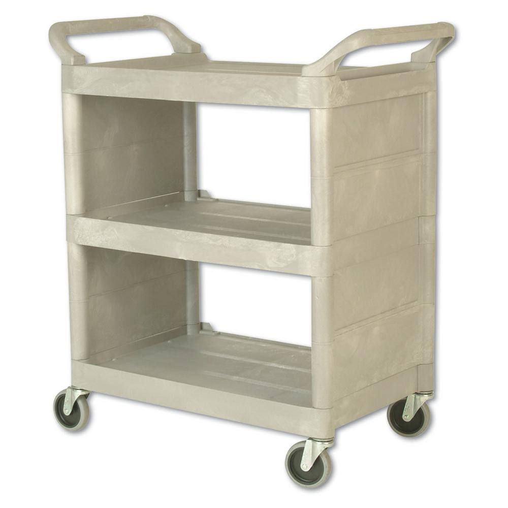 Rubbermaid Commercial Products Utility Cart with Enclosed End Panels ...