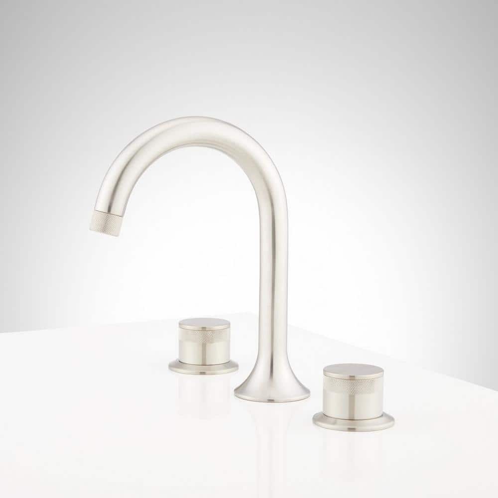 SIGNATURE HARDWARE Drea 8 in. Widespread Double Handle Bathroom Faucet ...