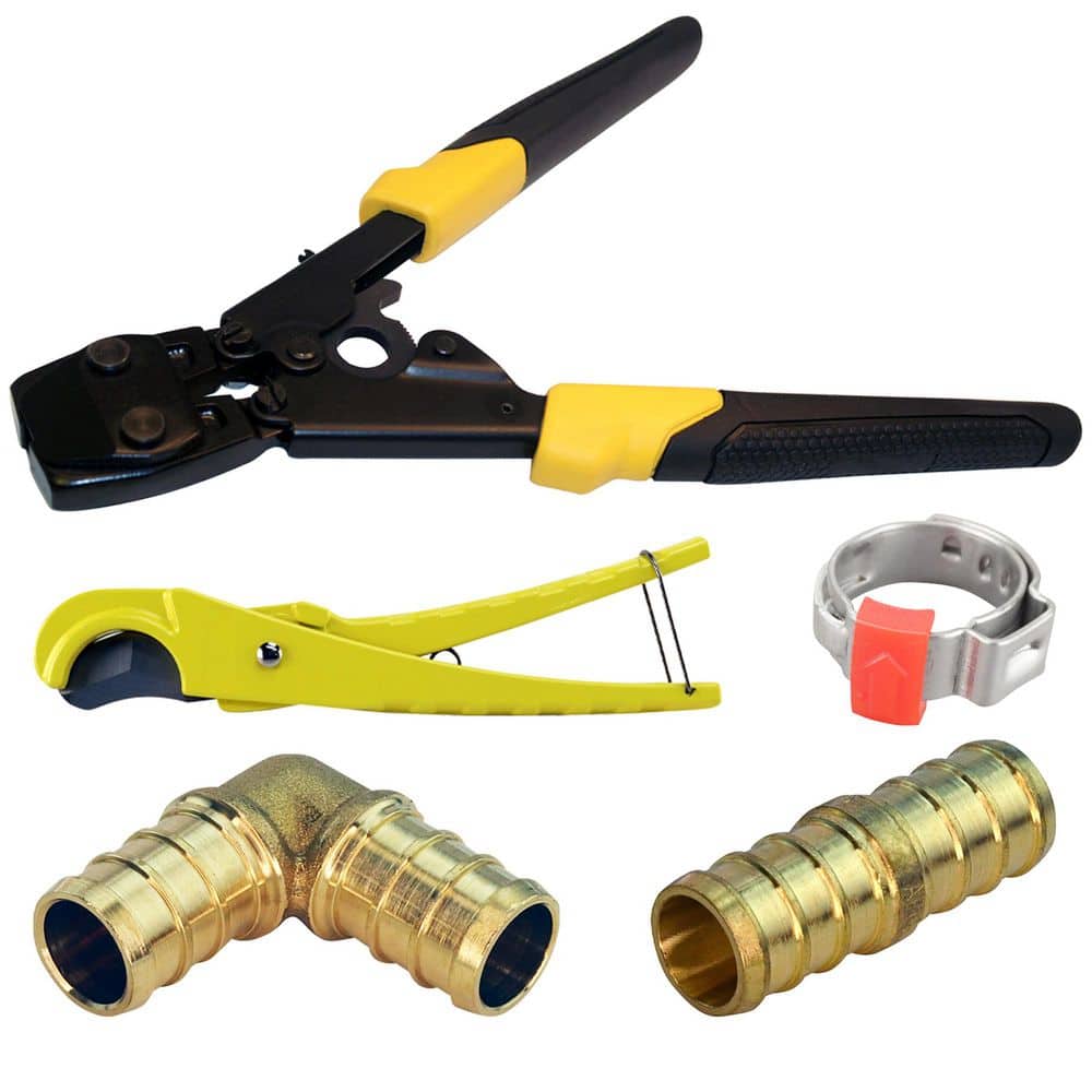Apollo 1/2 in. PEX-B Fittings Kit With Tools APFITKIT12 - The Home Depot