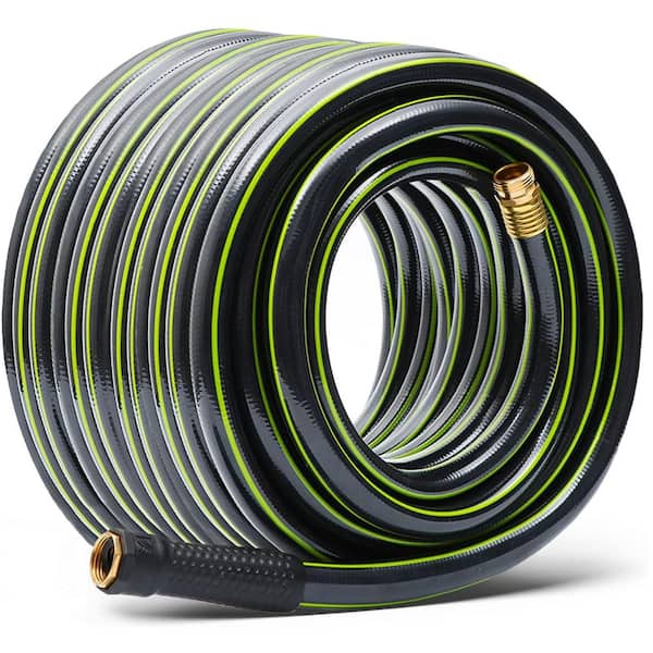 Garden Hose 3/4 in. x 100 ft.-No Kink, Flexible, Leakproof, Male/Female ...