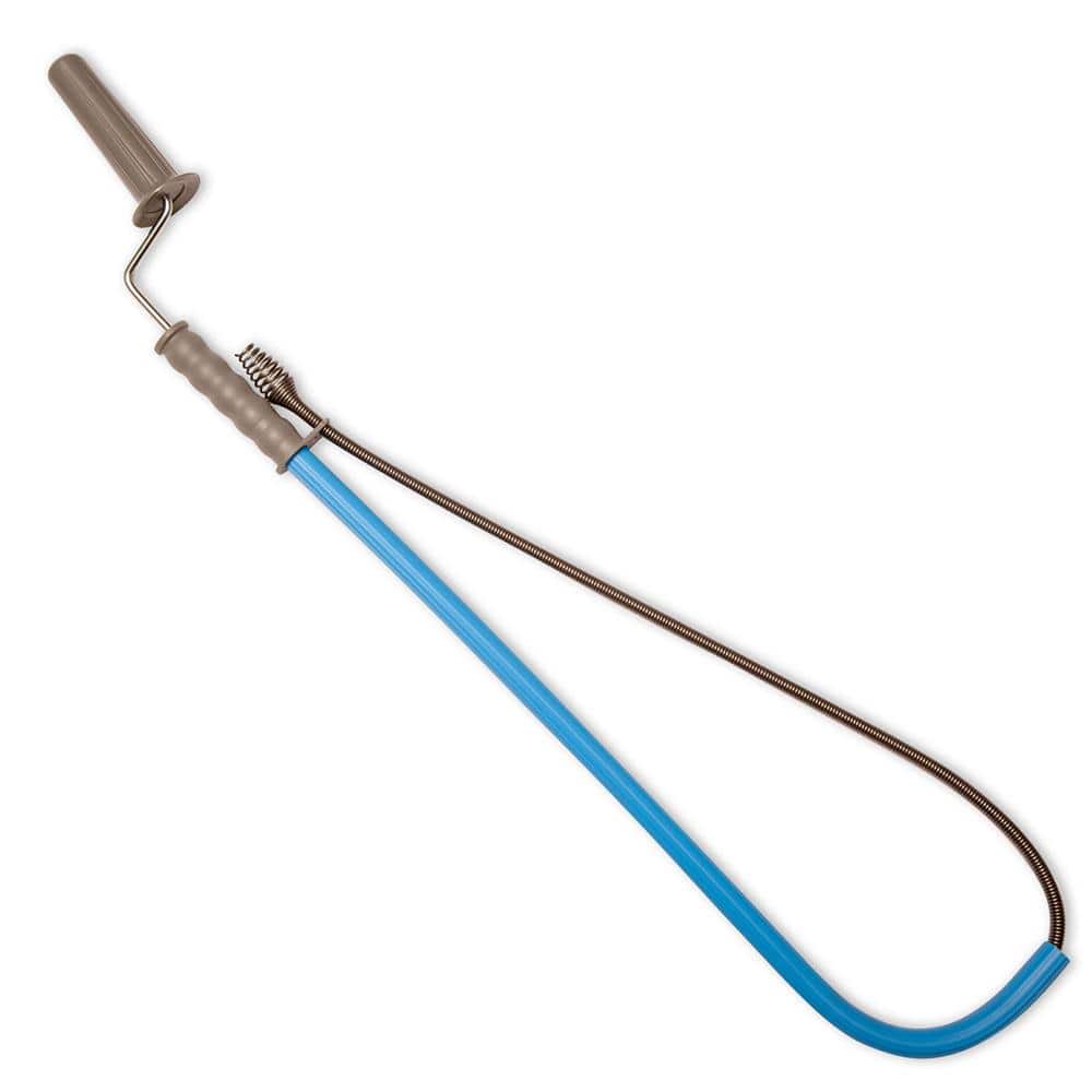 PLUMBFLEX 3 ft. Toilet Auger Snake with Vinyl Sleeve for Unclogging ...