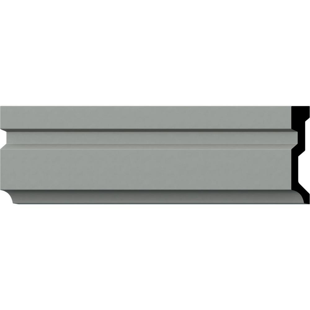 Ekena Millwork 3/4 in. x 4 in. x 94-1/2 in. Polyurethane Felix Casing ...