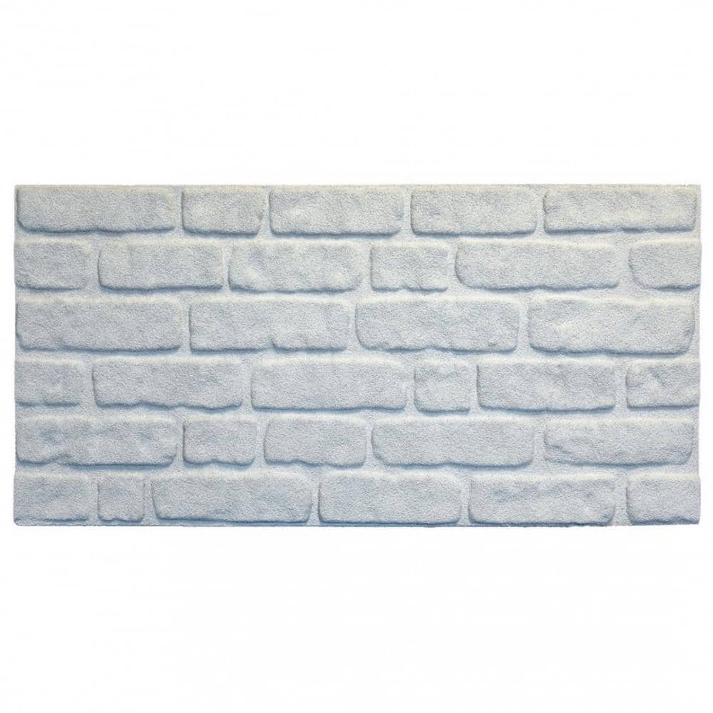 Dundee Deco Falkirk Uffcott 4/5 in. x 3-1/4 ft. x 1-3/5 ft. White Faux ...