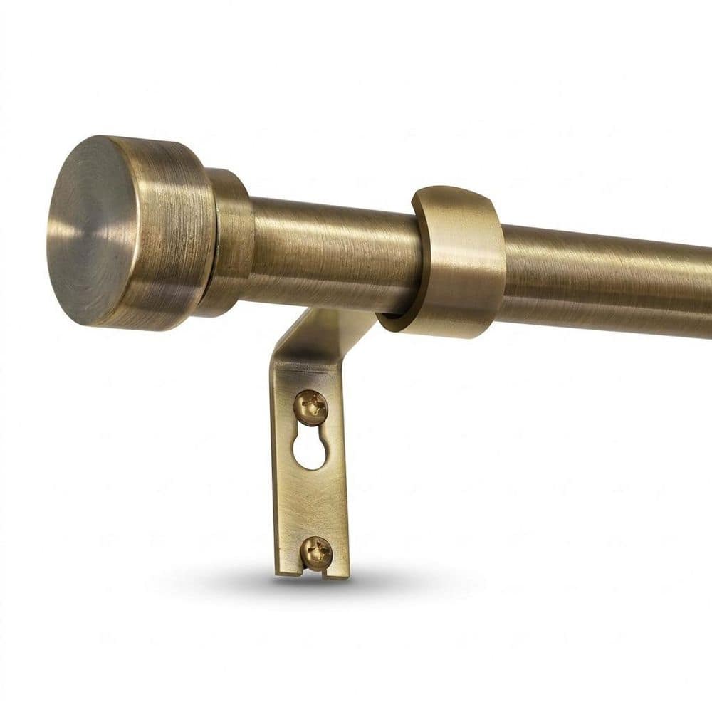 ZESTLIBI 16 in. - 150 in. Adjustable 1 in. Single Curtain Rod in ...