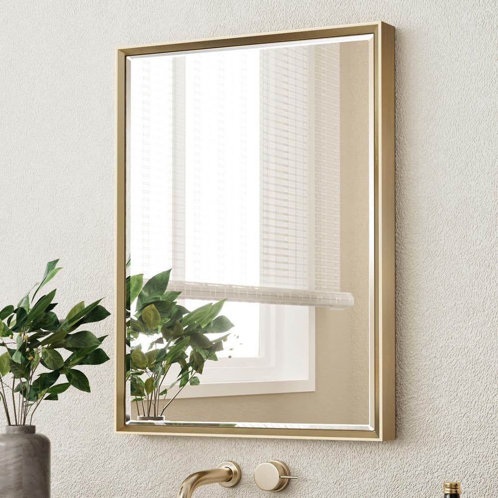 QueenFun QueenFun 24 in. W x 32 in. H Framed Rectangular Beveled Edge ...